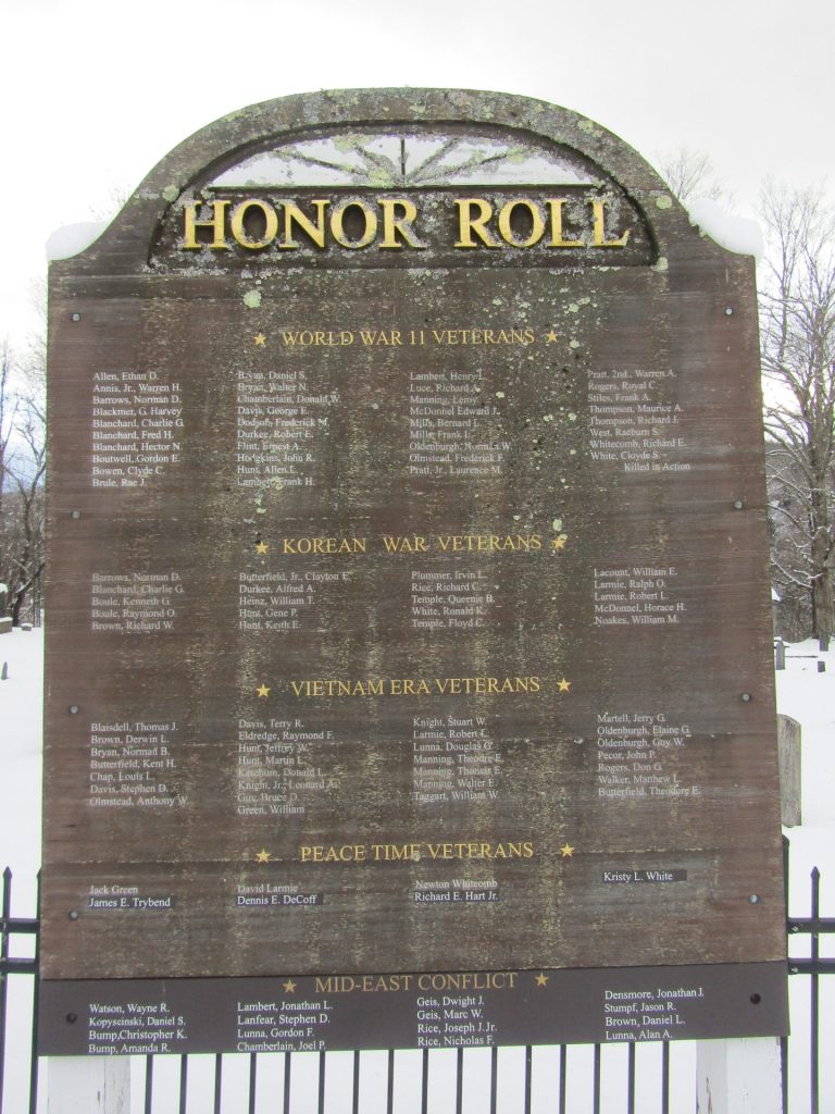 STOCKBRIDGE HONOR ROLL WAR MEMORIAL - National War Memorial Registry
