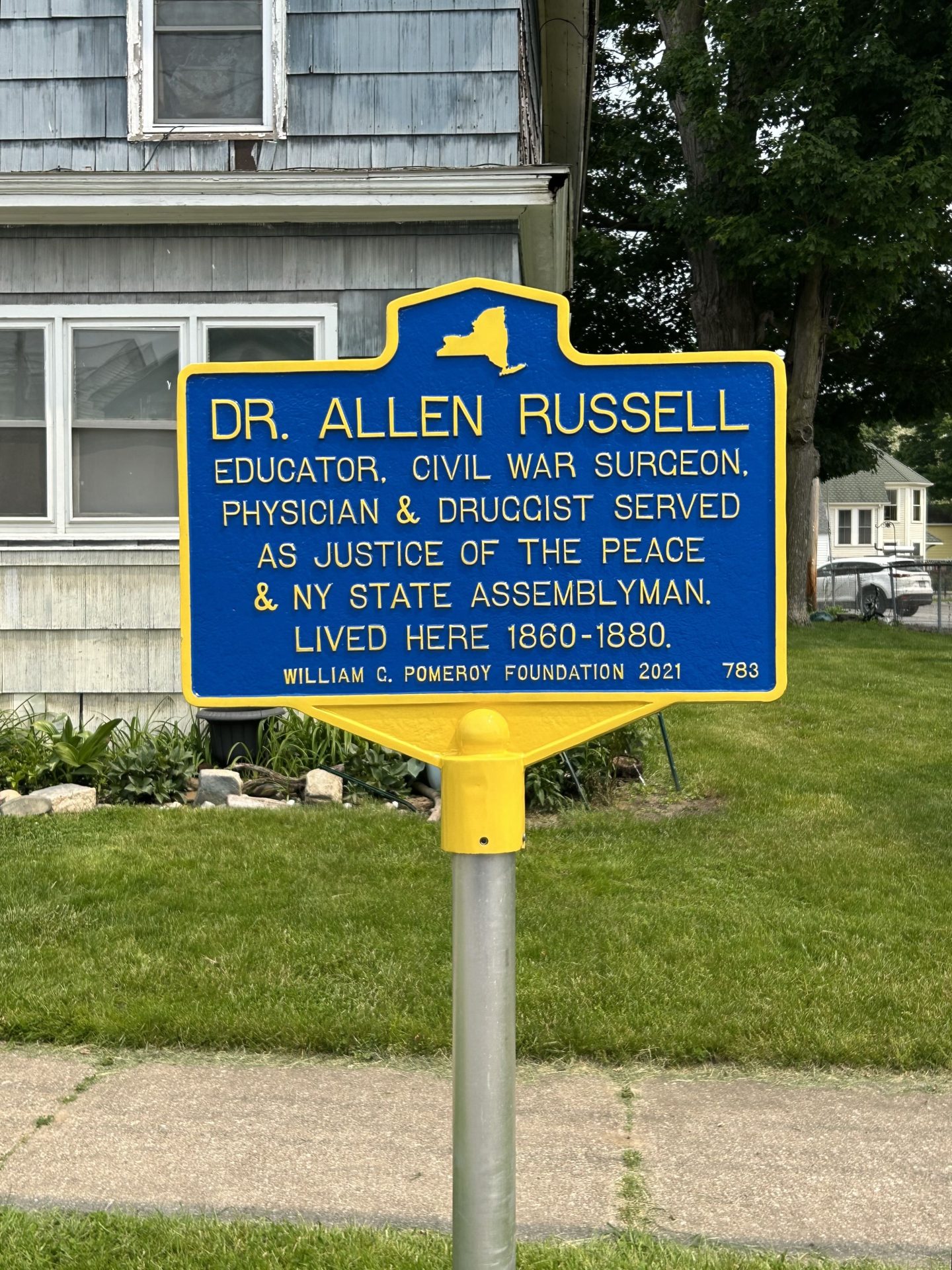 DR. ALLEN RUSSELL WAR MEMORIAL MARKER - National War Memorial Registry